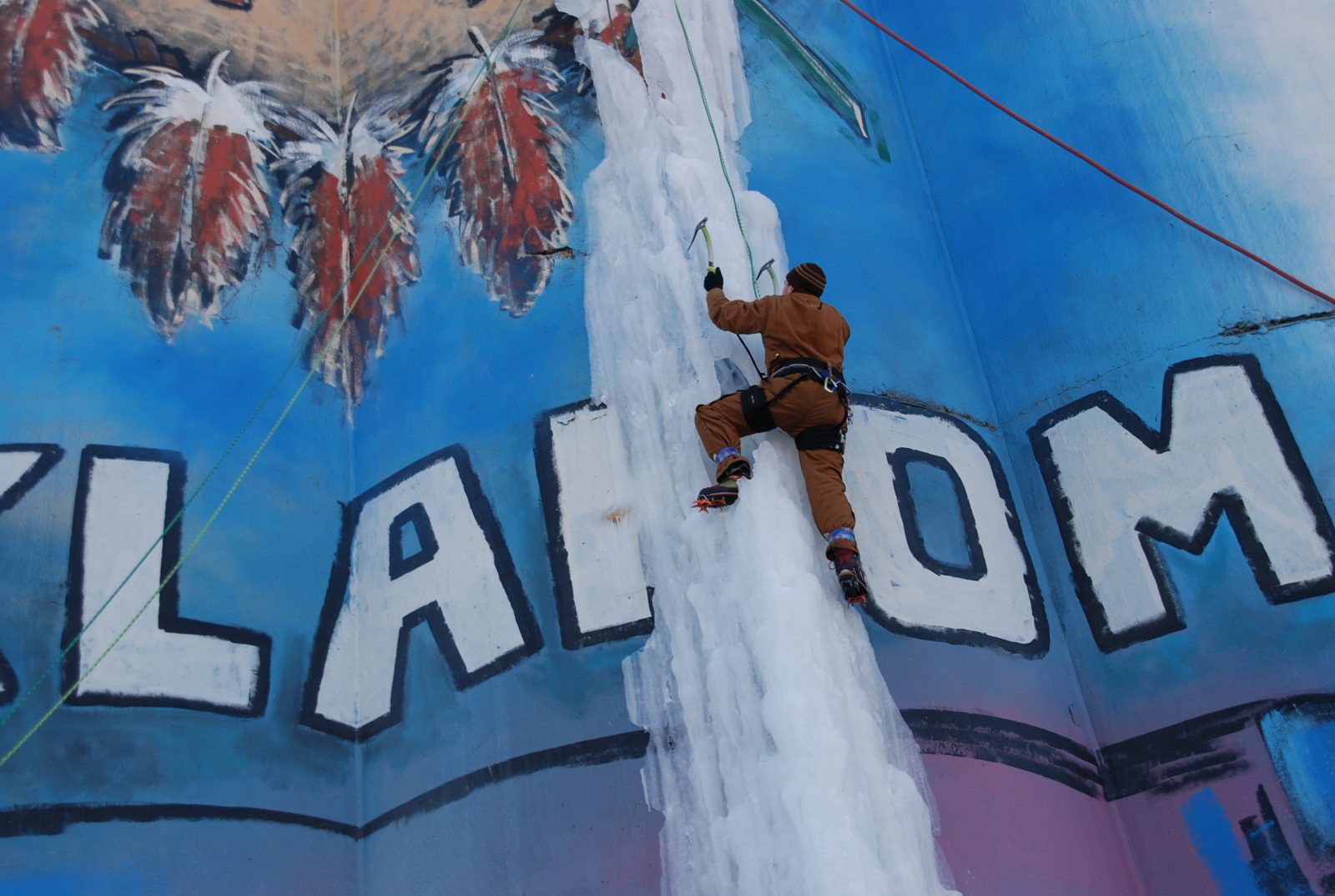 Photo Reflection – Ice Climbing and Ice Farming at the Silos in OKC ...